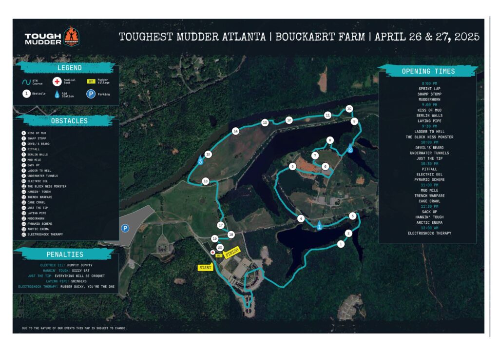 Course Map - Tough Mudder