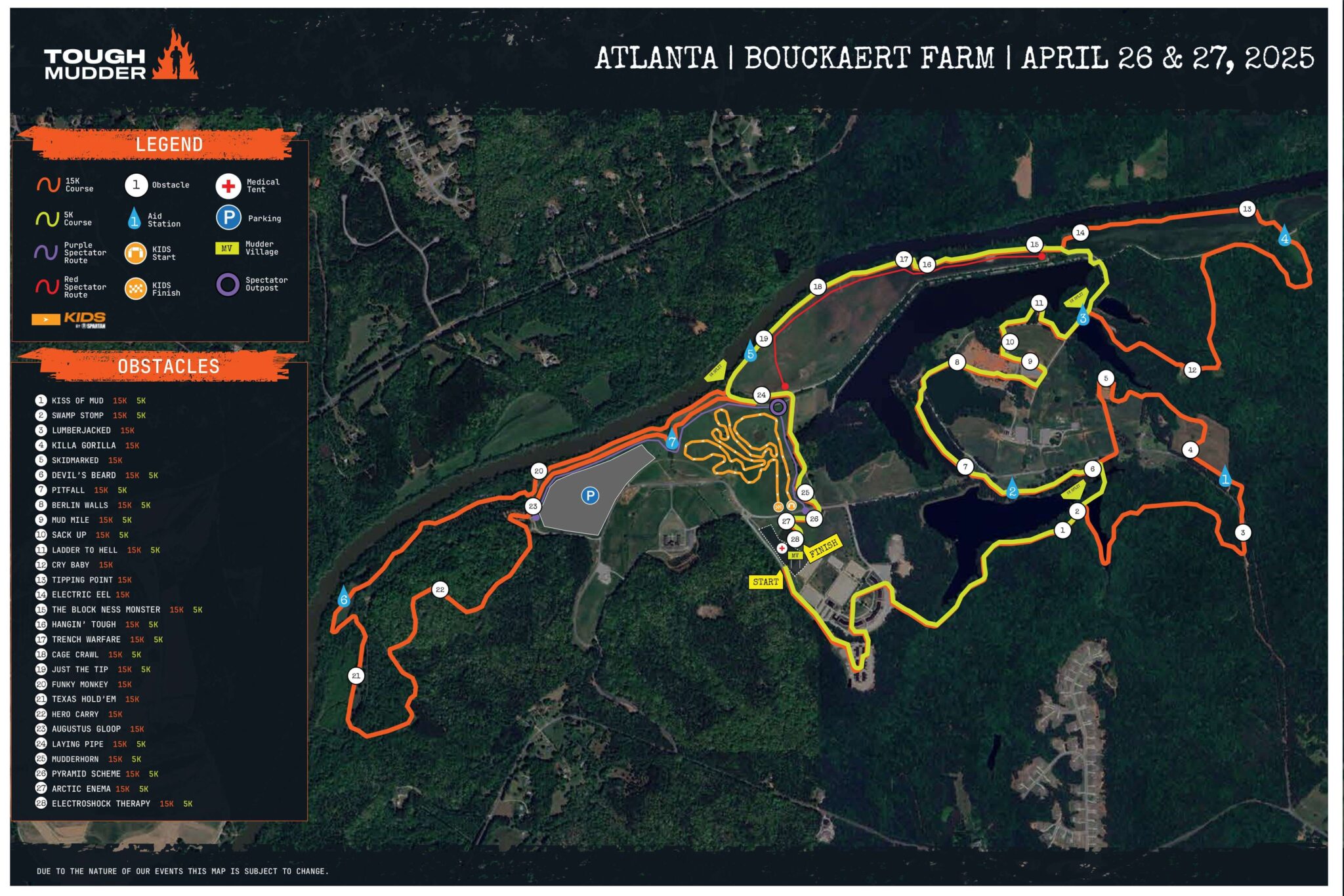 Course Map - Tough Mudder