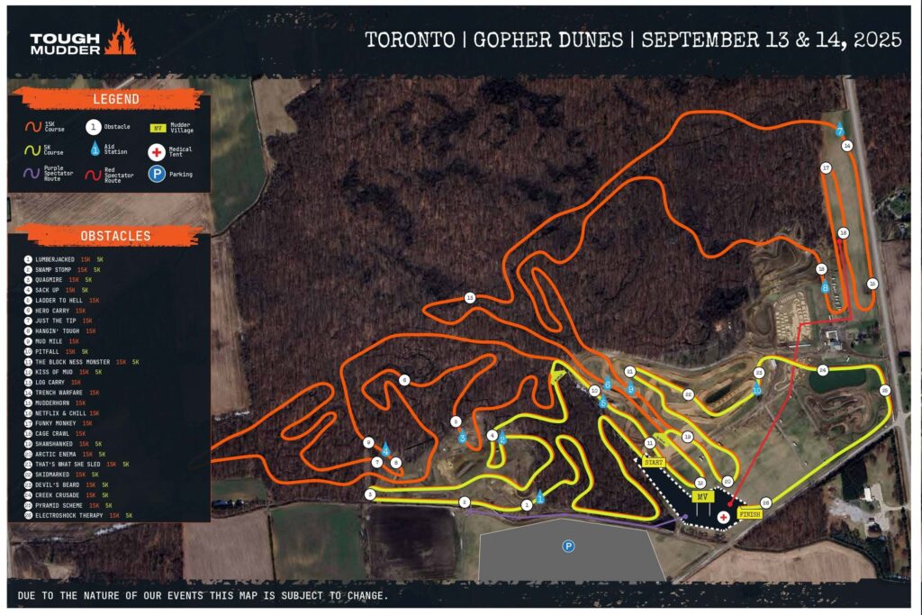 Course Map - Tough Mudder