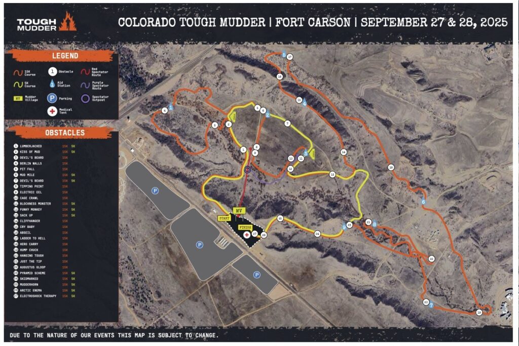 Course Map - Tough Mudder